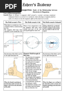 Grade 11 Electromagnetism (Notes by Juster) | PDF