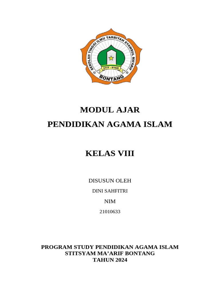 Modul Fiqih Kelas VIII: Sujud | PDF