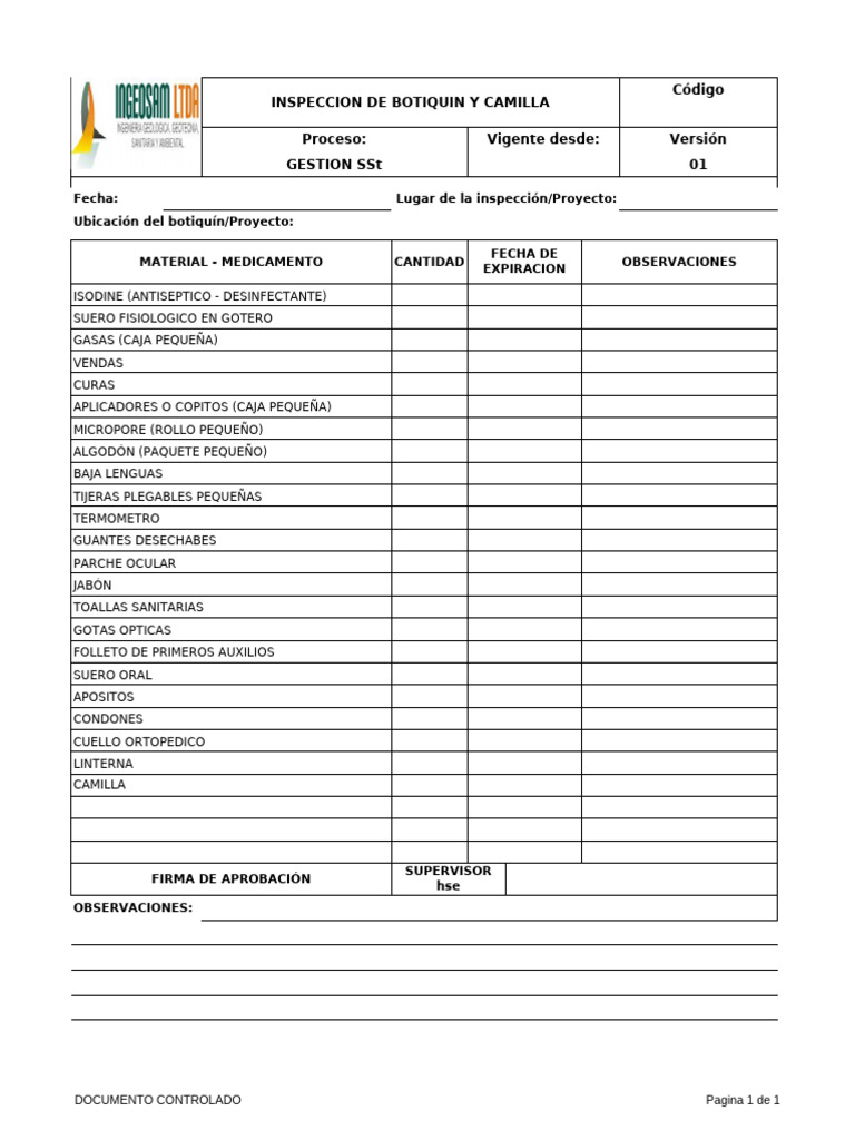 Ins. Botiquin Ok | PDF
