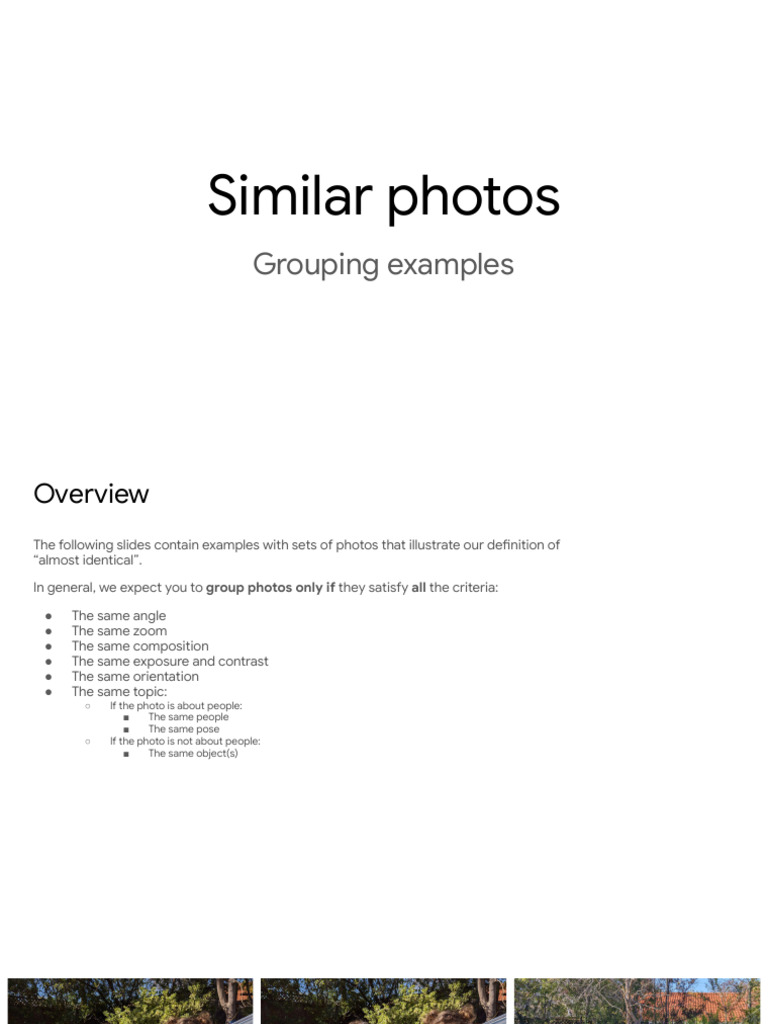 Similar Photos - Grouping Examples | PDF | Home & Garden
