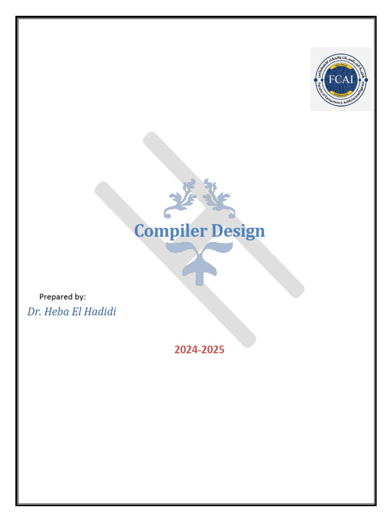 Heba Compiler Design Book - 2025 | PDF | Parsing | Assembly Language