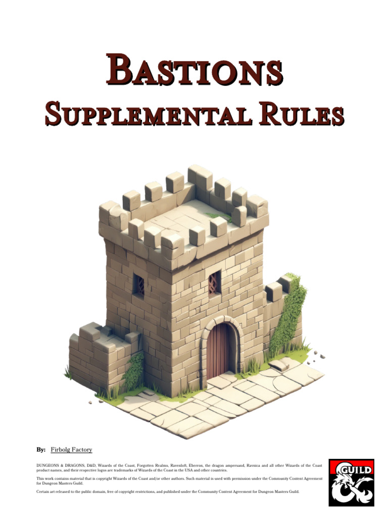D&D 2024 Bastion Facilities Guide | PDF | Playing Cards | Wizards Of ...