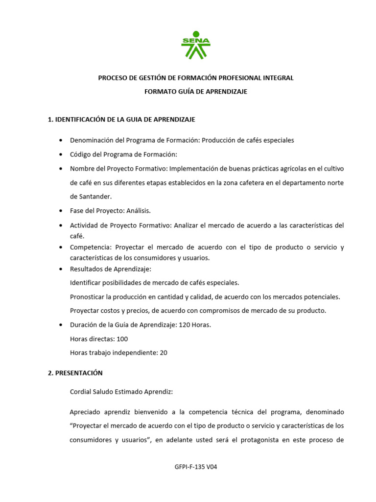 4.guía Proyectar El Mercado Matilde Carrillo | PDF | Mercado (economía ...