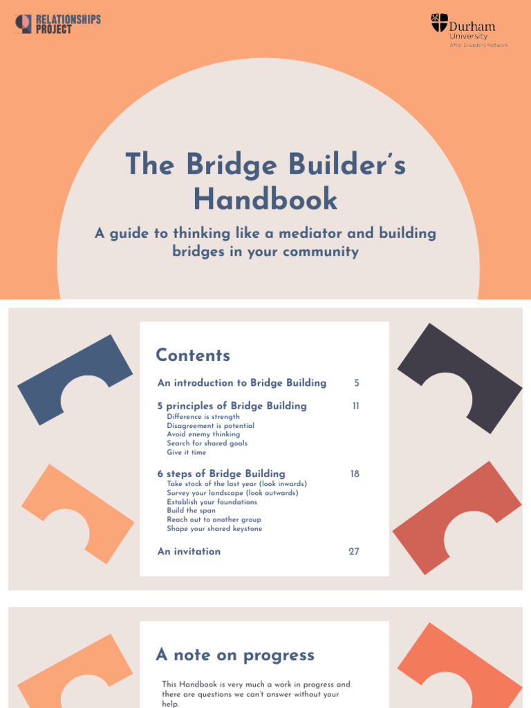 Bridge Builder's Handbook Guide | PDF | Thought