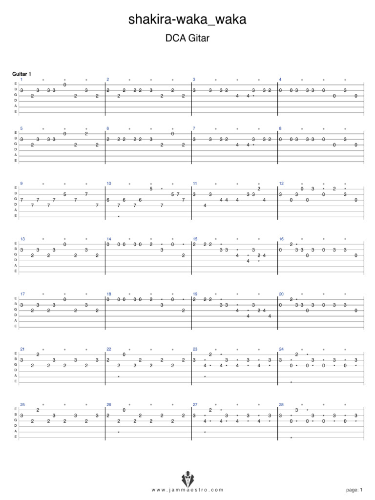 Shakira-Waka - Waka Easy | PDF