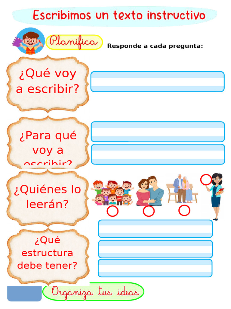 Ficha Escribir Un Texto Instructivo Con Materiales Reciclados Maestra ...