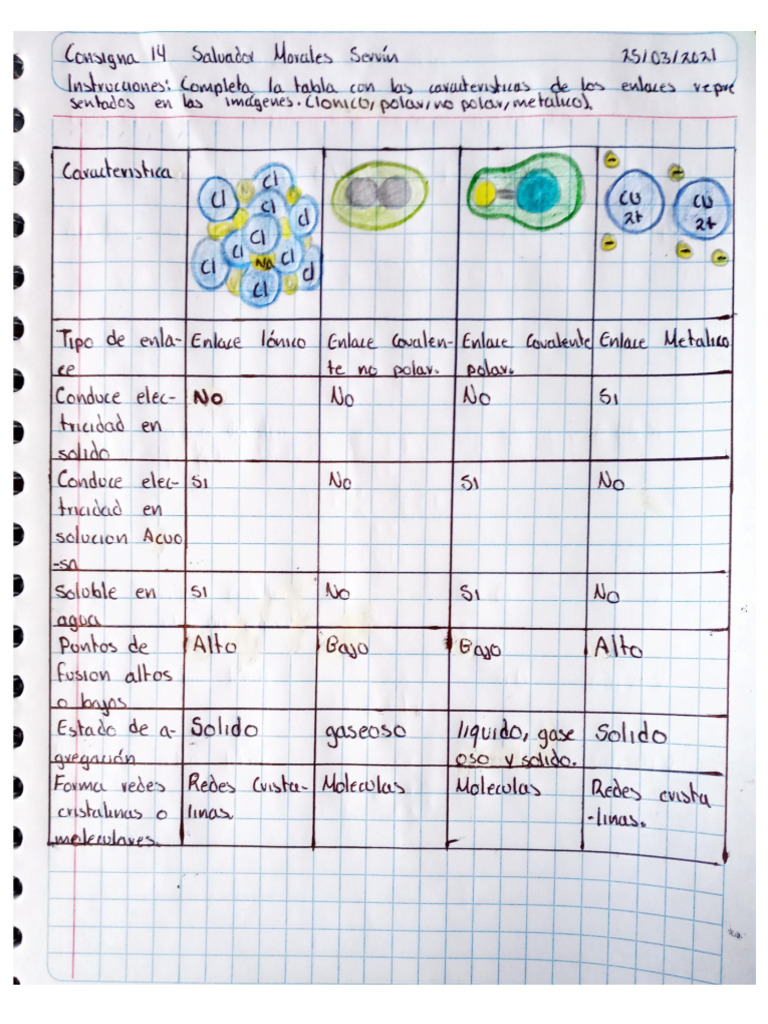 Consigna 14 Quimica Salvador Morales Servin | PDF
