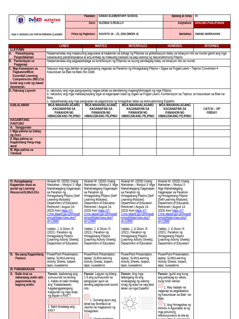 g6 q1w4 DLL AP (Melcs) | PDF
