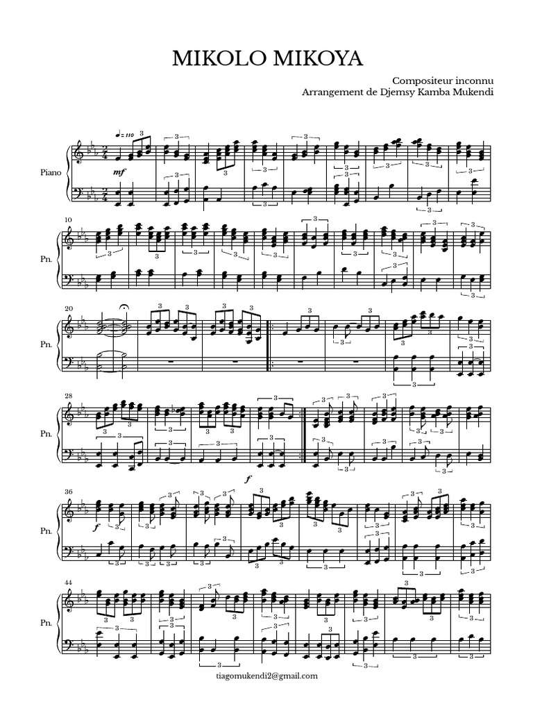 Mikolo Mikoya Piano | PDF