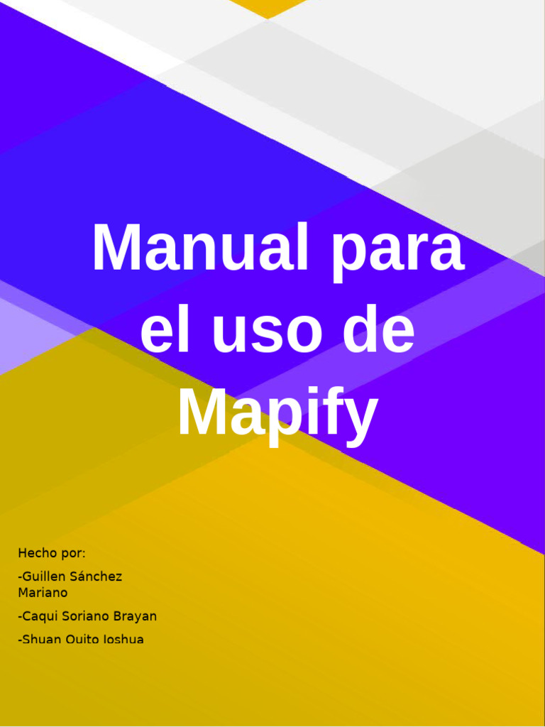 Manual Mapify | PDF | Informática