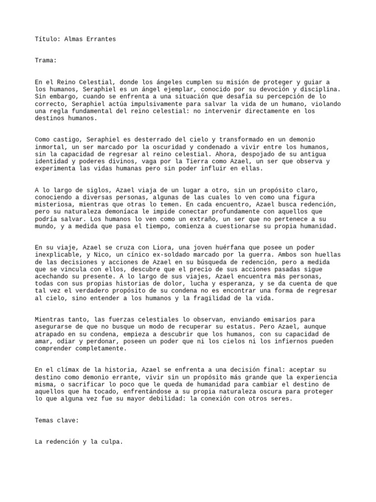 Almas Errantes | PDF | Demonios | Humano
