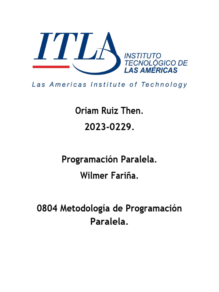 0804 Metodología de Programación Paralela | PDF | Software | Desarrollo Ágil de Software