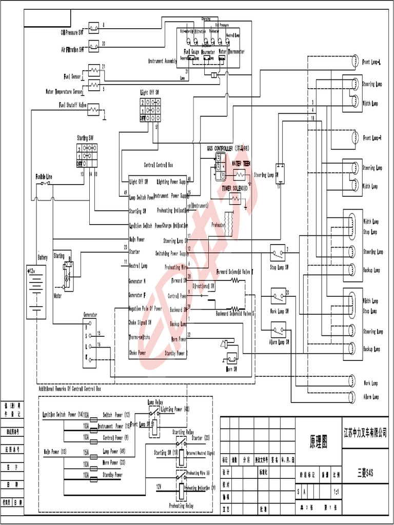 Mitsubishi S4S Circuit Diagram | PDF