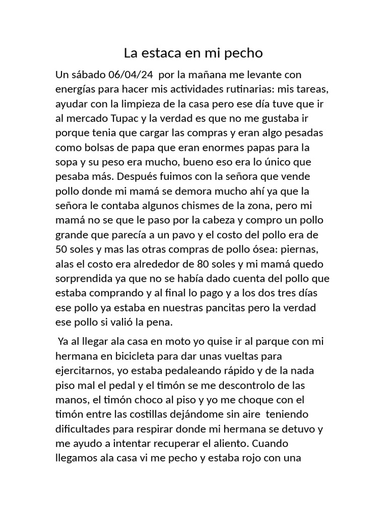 La Estaca en Mi Pecho | PDF