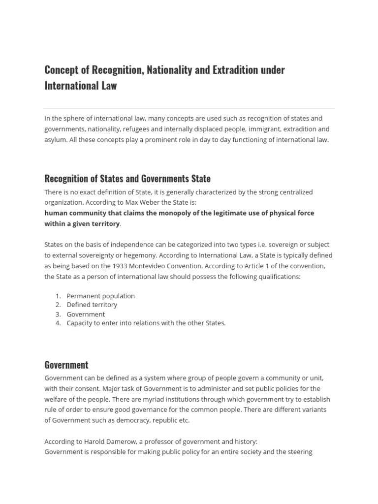Document 109 Pdf Extradition Right Of Asylum