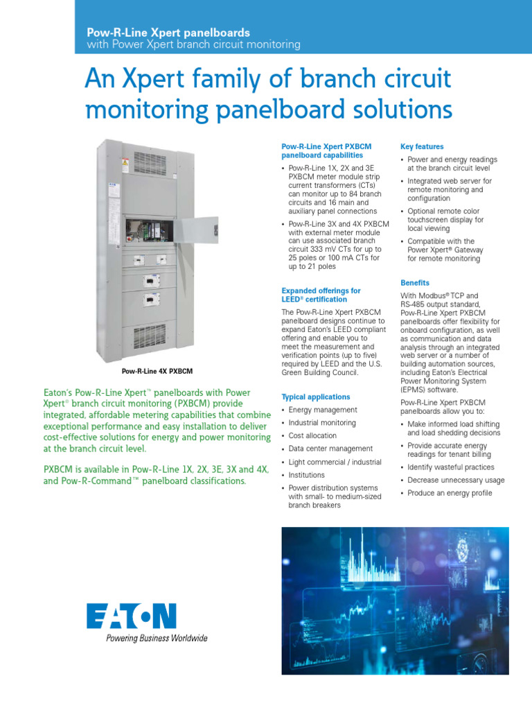 Eaton PRL Xpert PXBCM Pa014022en | PDF | Ac Power | Electric Power