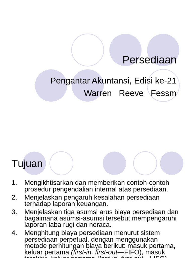03 Persediaan | PDF | Pengelolaan Keuangan & Uang