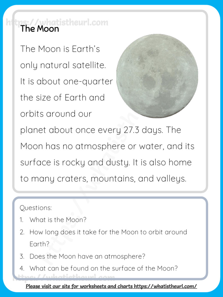 Science Reading Comprehension Passages For Grade 4 | PDF | Solar System ...