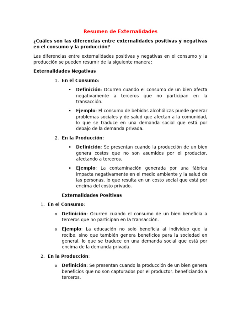 Resumen de Externalidades y Bienes Publicos | PDF | Exterioridad | Economias