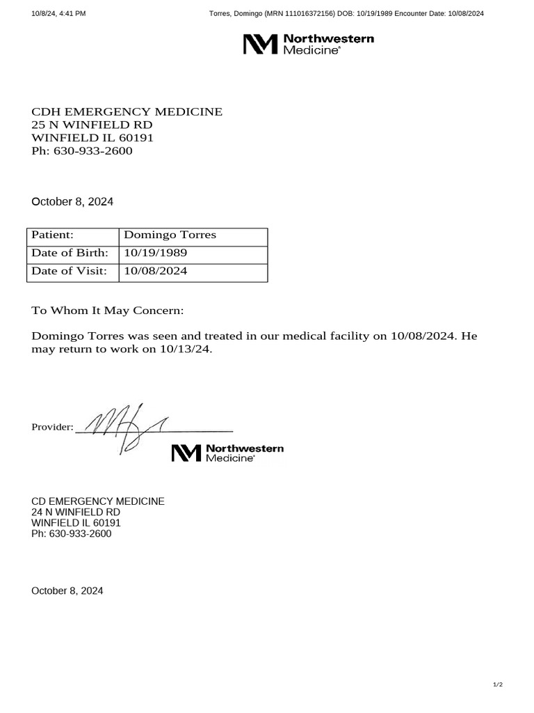 CDH Emergency Medicine | PDF