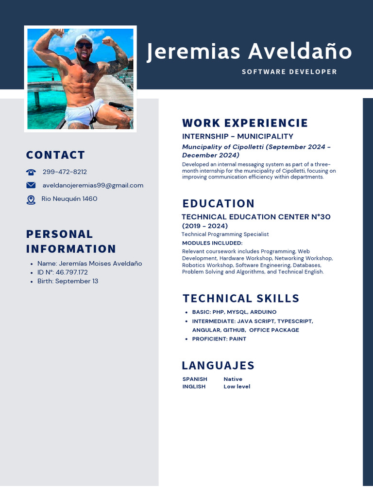 Curriculum Ingles | PDF