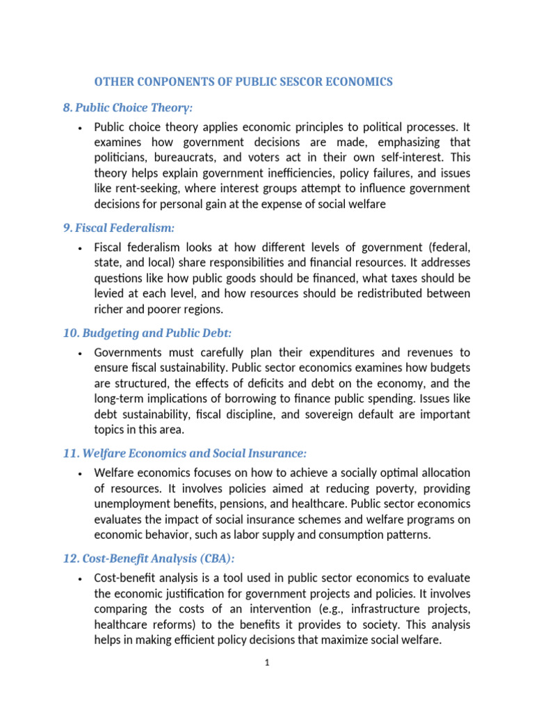 PUBLIC POLICY LECTURE NOTE 2024 | PDF | State Owned Enterprise | Economics