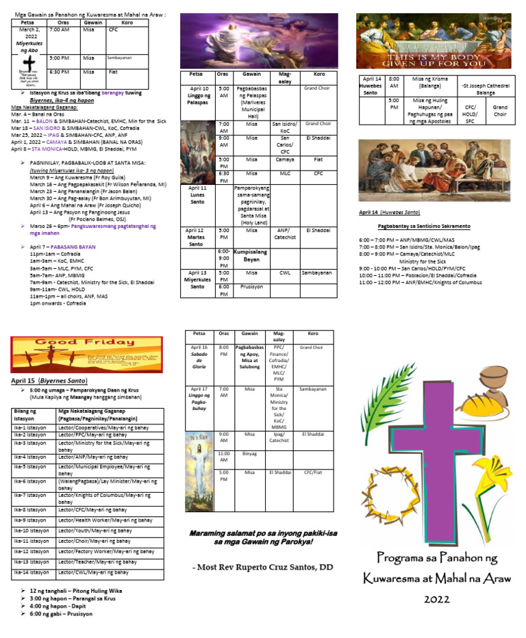 Holy Week 2022 | PDF