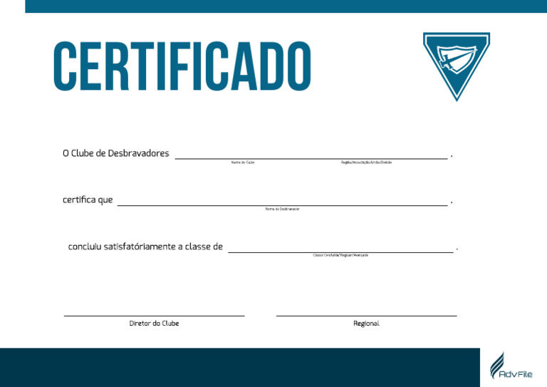 Certificado Classes Clean 01 | PDF