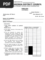 Paper 2 English Form 1 Exam 2 2023 | PDF | Educational Assessment And ...