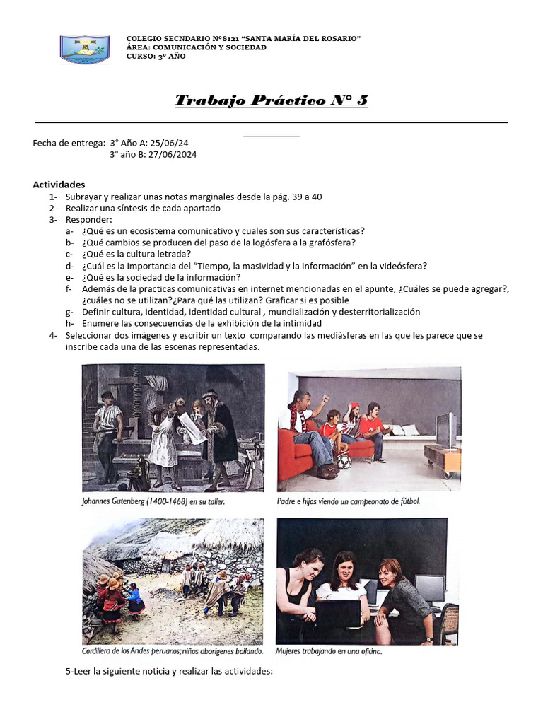 Comunicacion TP5 | PDF | Ciencias sociales | Arte