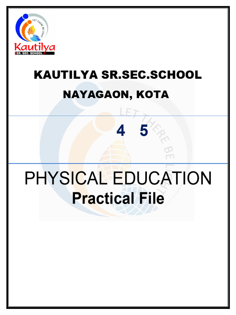 Class 12 Physical Education Practical File | PDF | Technology & Engineering
