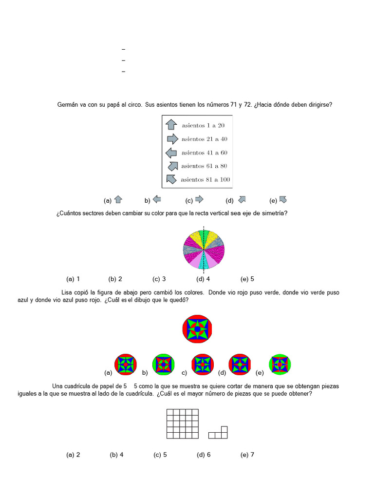 Entrenamiento Olimpíada Matemáticas 2025 | PDF | Rectángulo | Entero