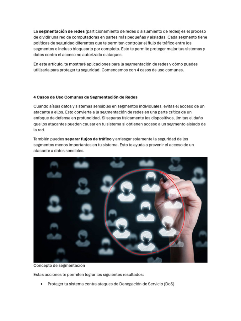 Casos de Uso y Prácticas de Segmentación de Redes | PDF | Cortafuegos ...