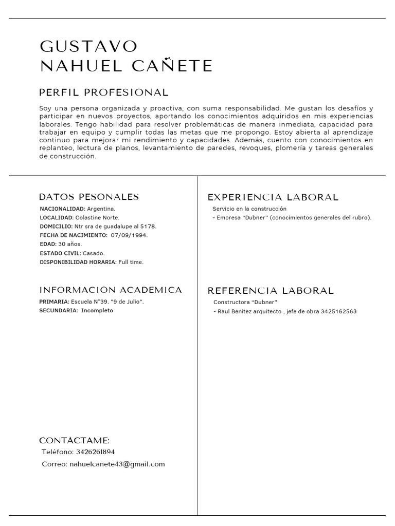 Gustavo Nahuel Cañete | PDF