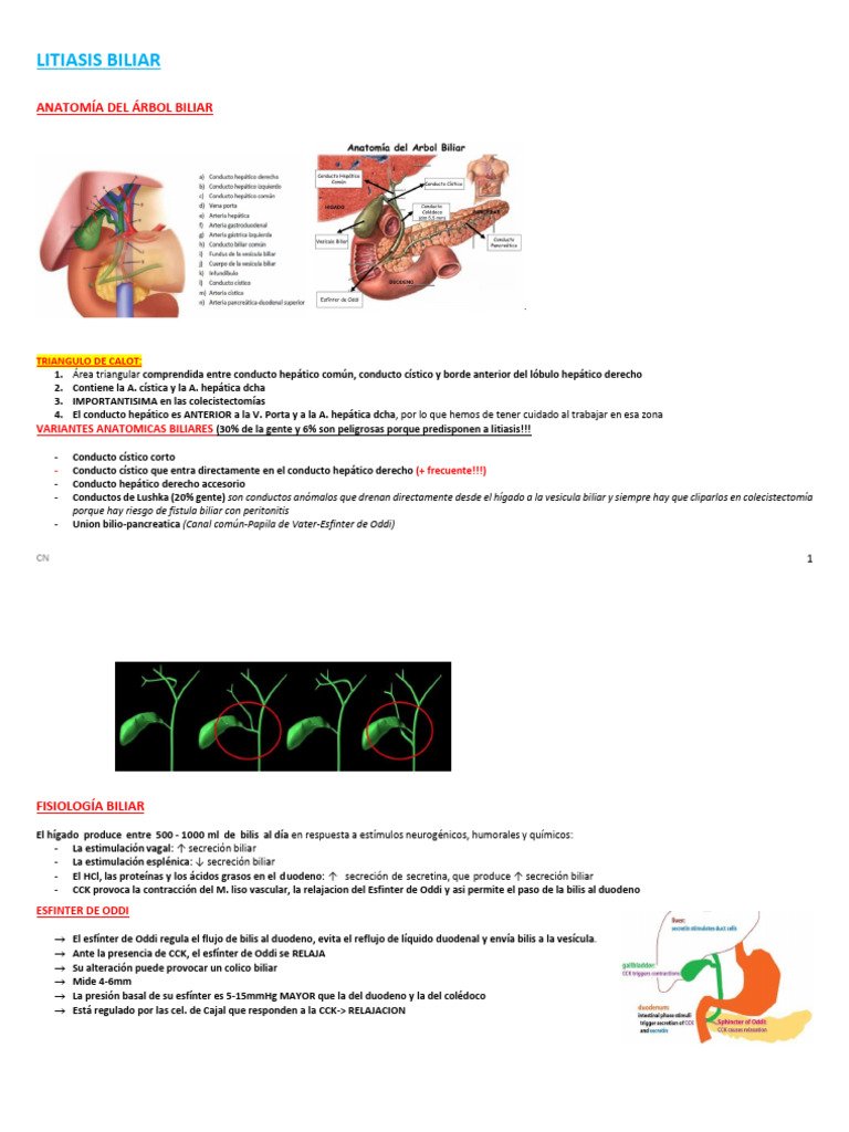 CM9. Litiasis | PDF | Bilis | Vesícula biliar