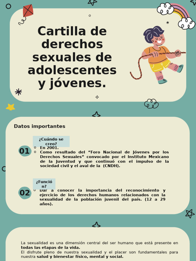 Cartilla de Derechos Sexuales | PDF | La sexualidad humana | Invalidez