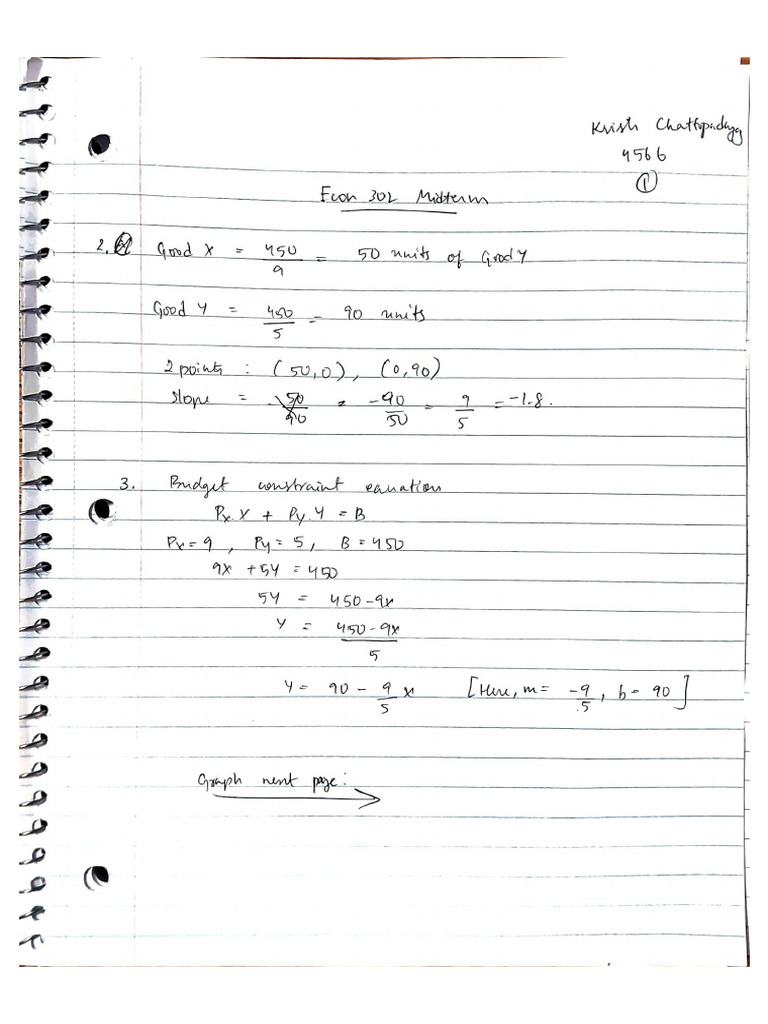 ECON 302 Midterm 1 | PDF