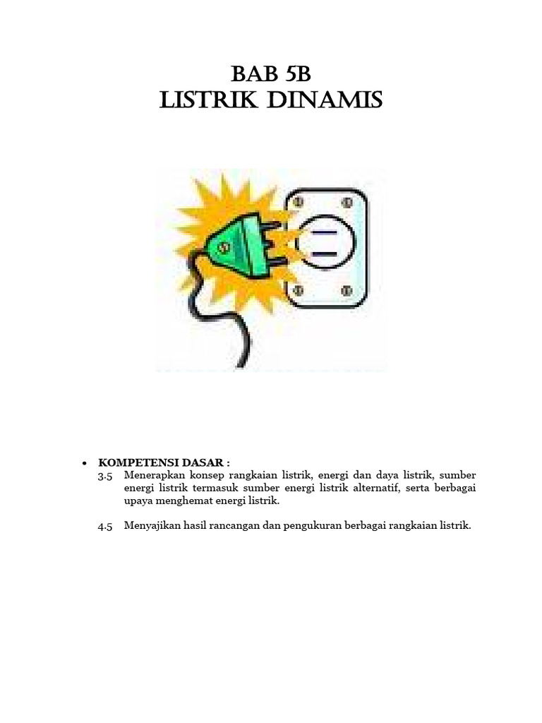 Bab 5a Listrik Dinamis | PDF