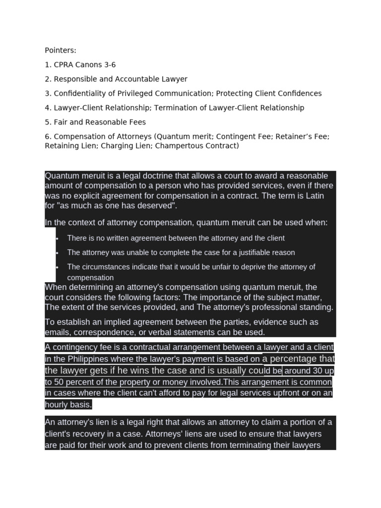 Pointers | PDF | Lawyer | Attorney–Client Privilege