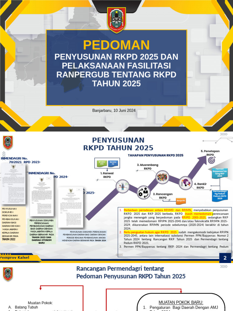 Pedoman Penyusunan RKPD 2025 | PDF