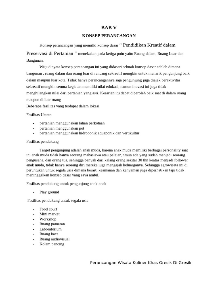 Bab Iv Konsep Perancangan | PDF
