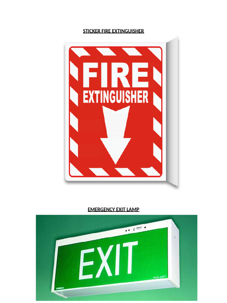 Sticker Fire Extinguisher | PDF