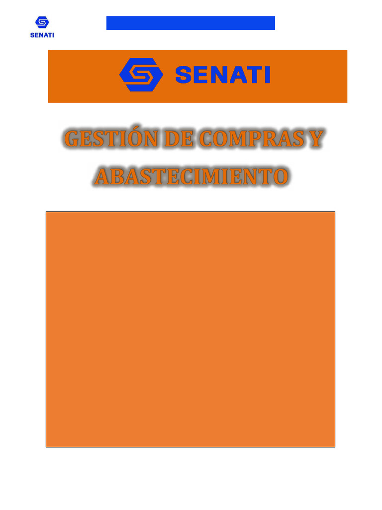 Entregable 1, Gestión de Compras y Abastecimiento | PDF | Logística | Presupuesto