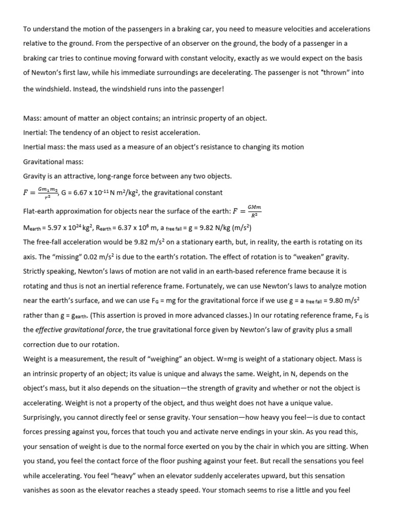 Physics_5 | PDF | Weight | Force