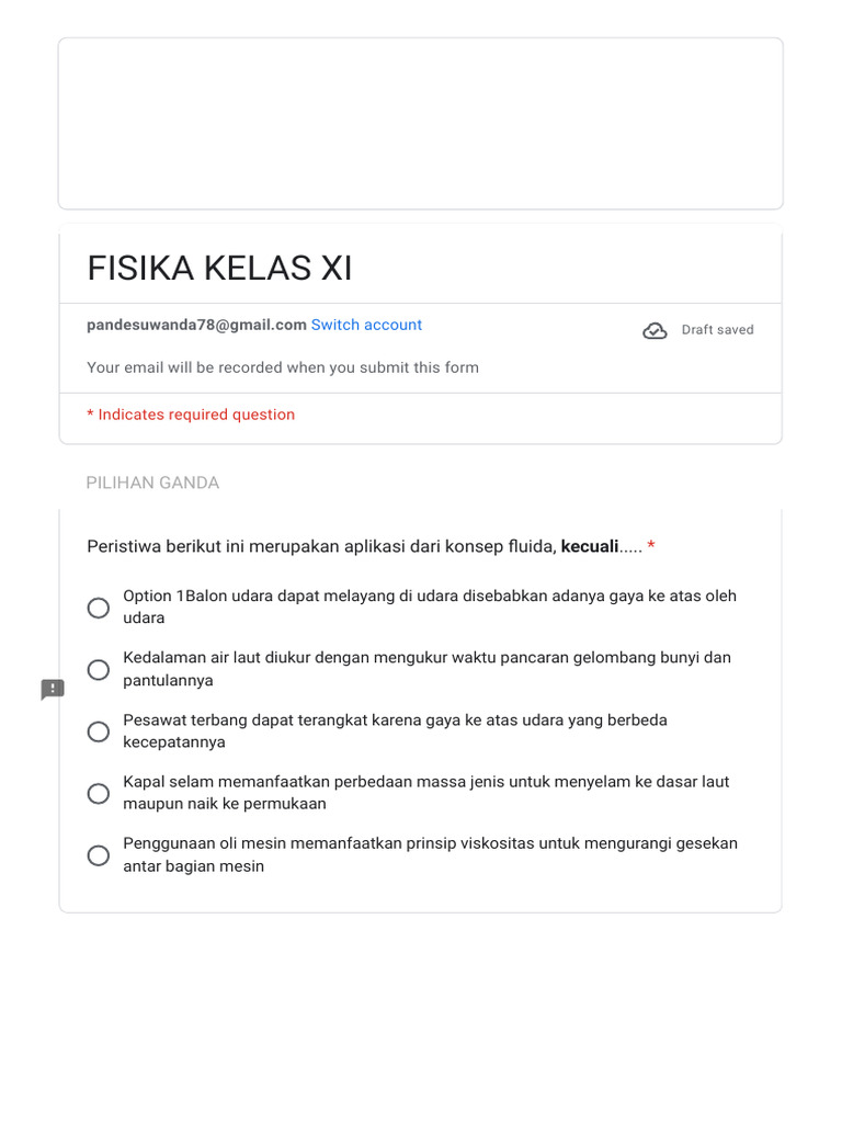Soal Fisika Kelas XI | PDF