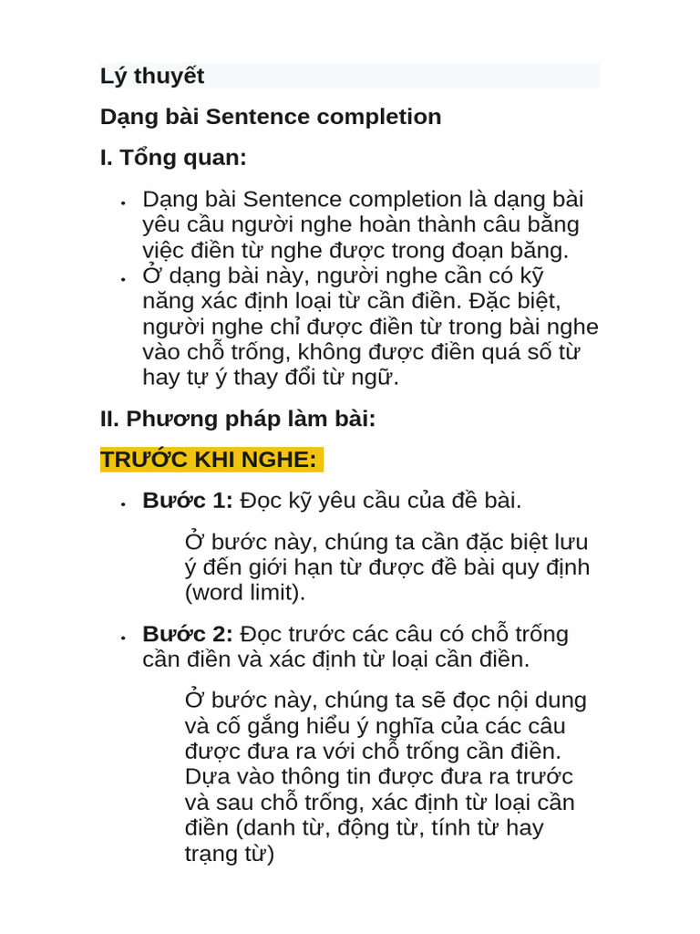 Sentence Complete | PDF