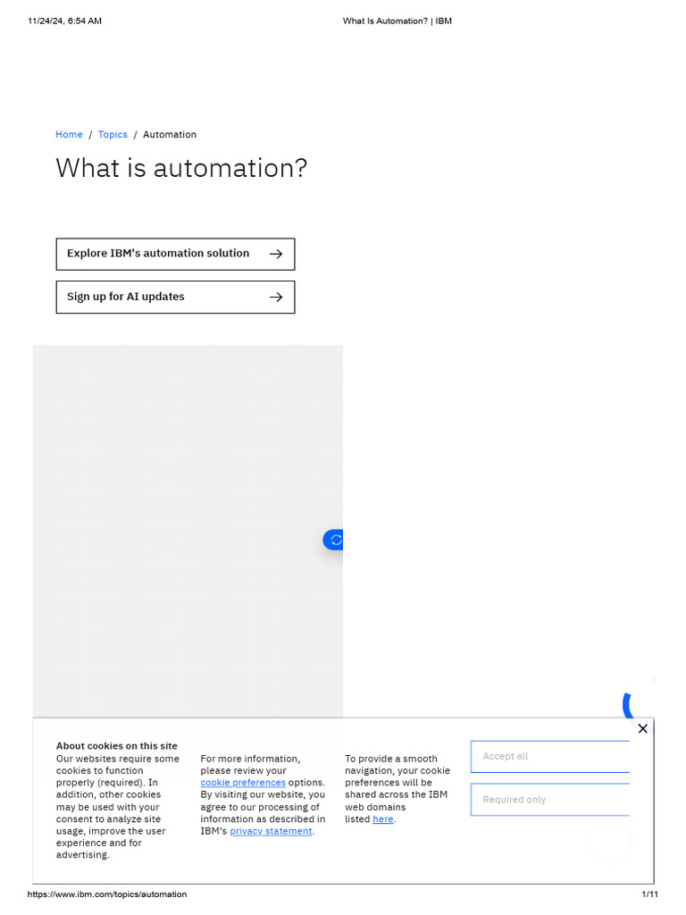 What Is Automation_ _ IBM | PDF | Cloud Computing | Http Cookie