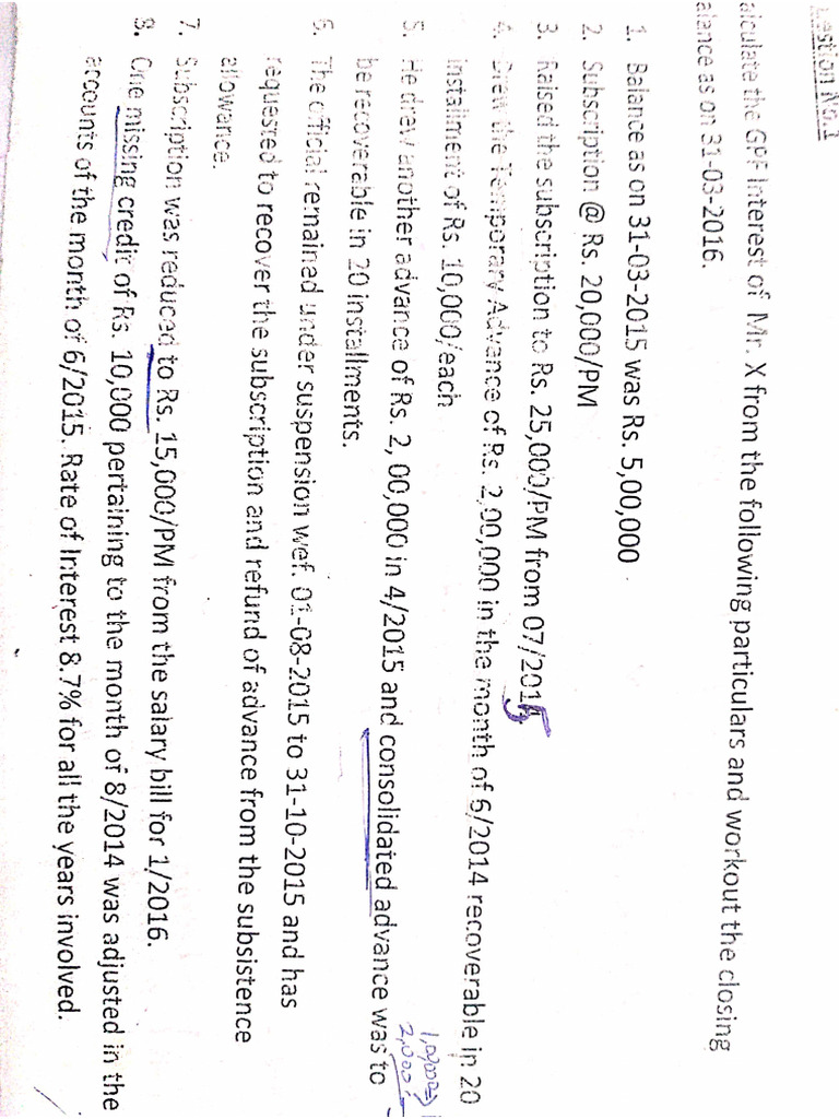 GPF Practice Question | PDF