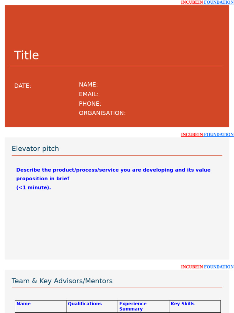 Pitch Deck Presentation | PDF | Career & Growth | Finance & Money Management