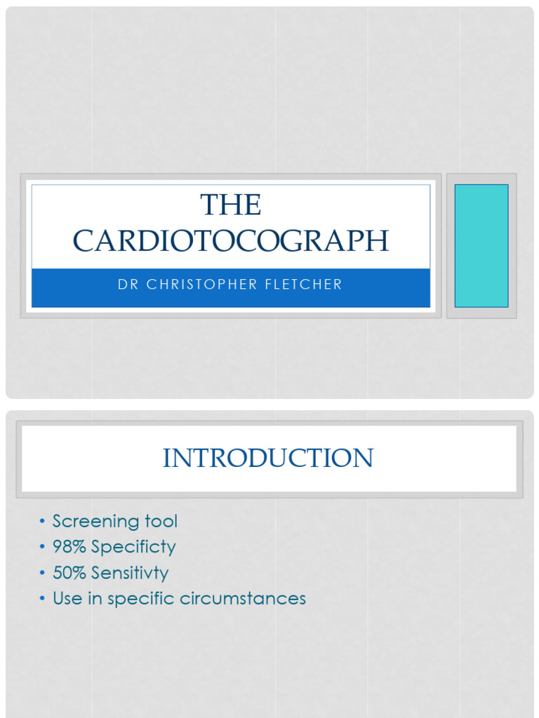The Cardiotocograph | PDF | Childbirth | Heart Rate